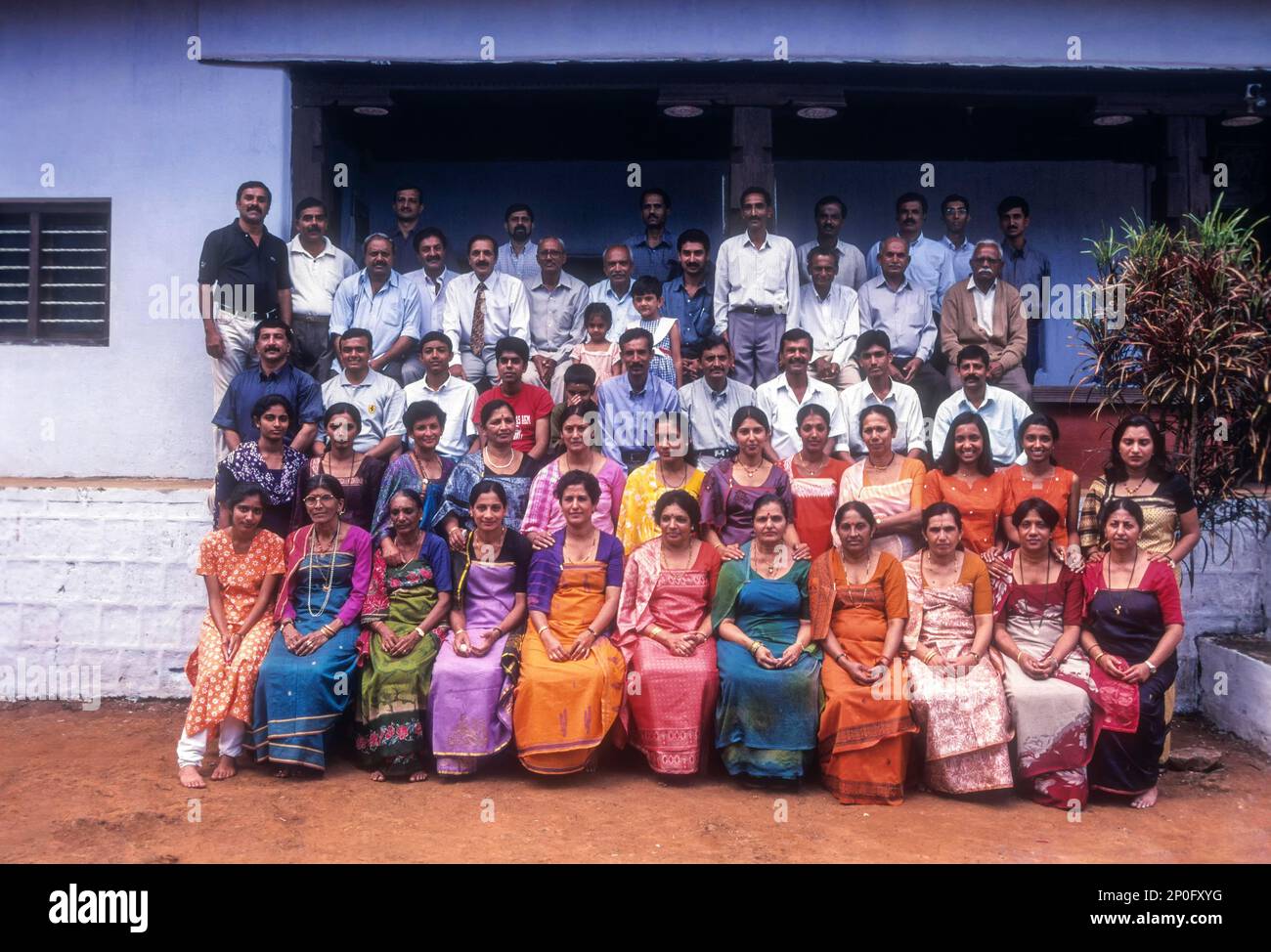 Kodva people sitting in group during Puthari festival at Kodagu, Coorg ...