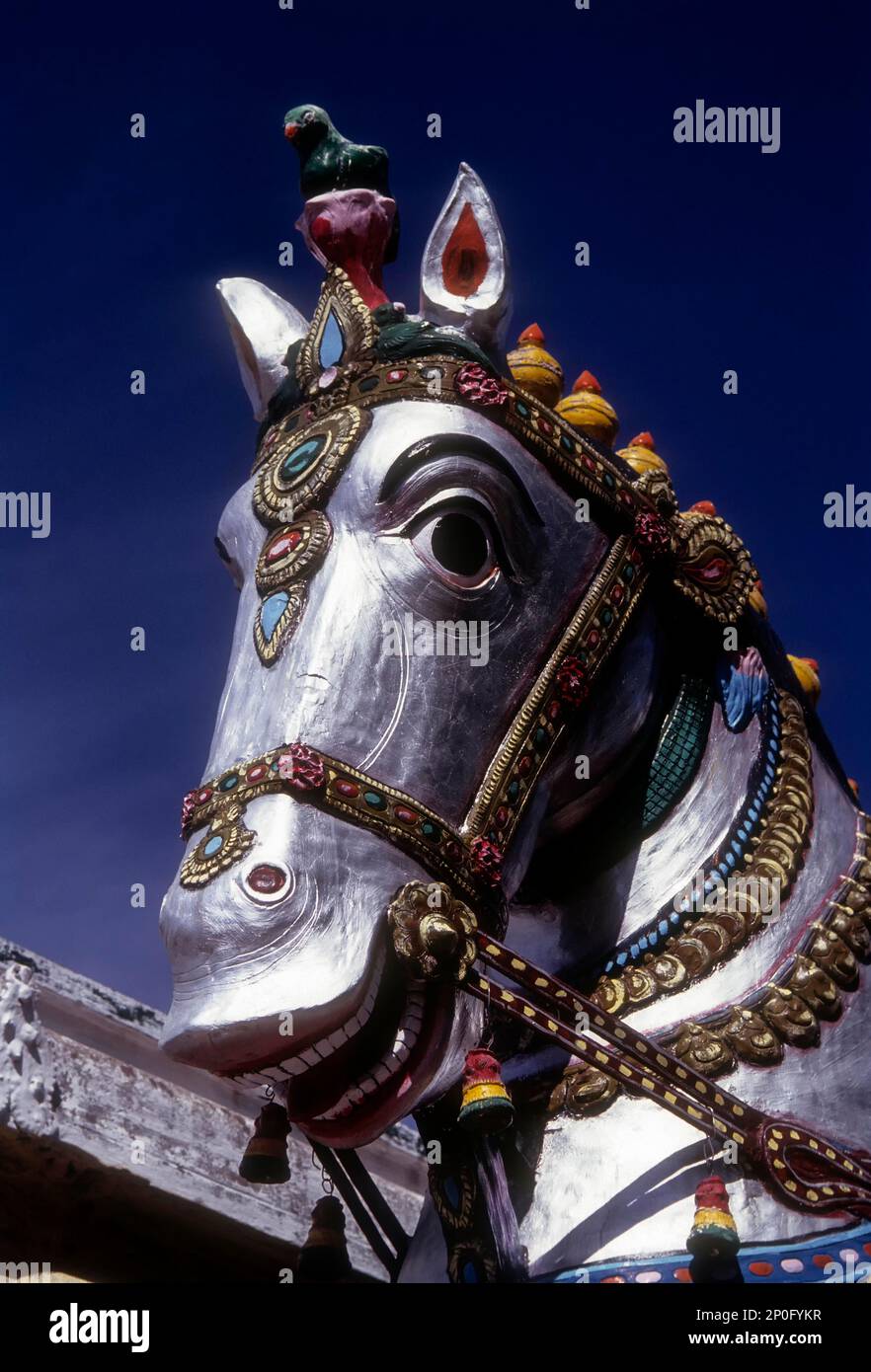 Horse vahanam of the Ayyanar in sri Villayuthamudaiya temple in ...