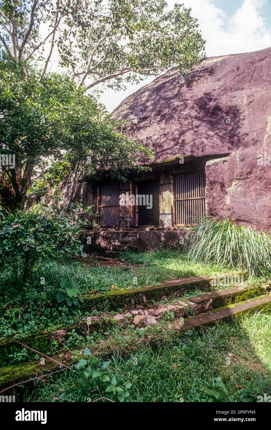 Rock cut cave temple at Thrikakudy in Kaviyoor near Thiruvalla, kerala ...