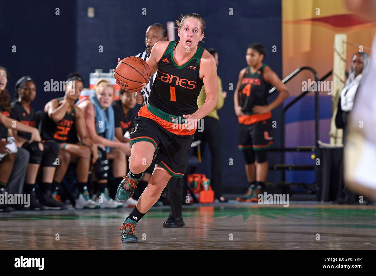MIAMI, FL - DECEMBER 16: Miami guard/forward Laura Cornelius (1 ...