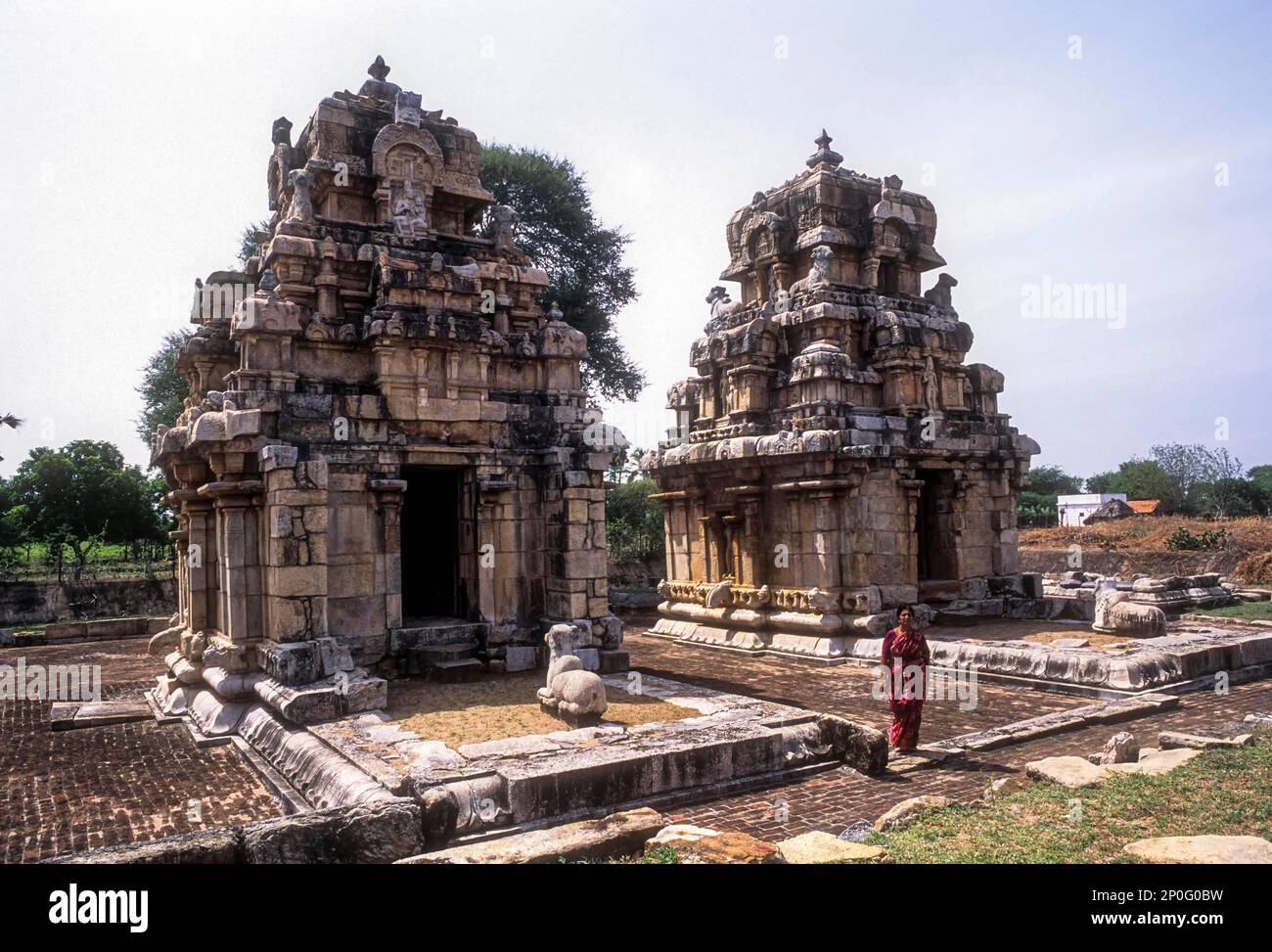 9th century Moovar temple in Kodumbalur near Tiruchirappalli in Tamil ...