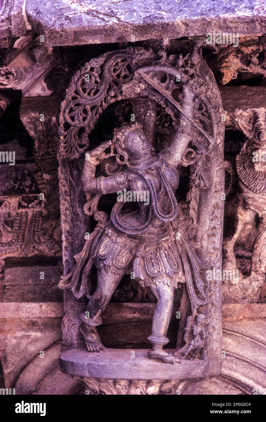 Archress karuna Rasa Pathetic Bracket sculpture in Sri Chennakeshava ...