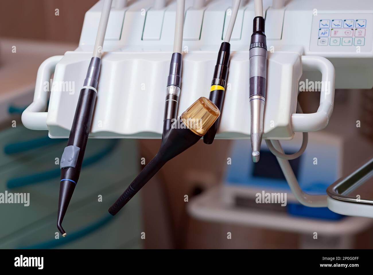 Equipment and dental instruments in dentist's office Stock Photo - Alamy