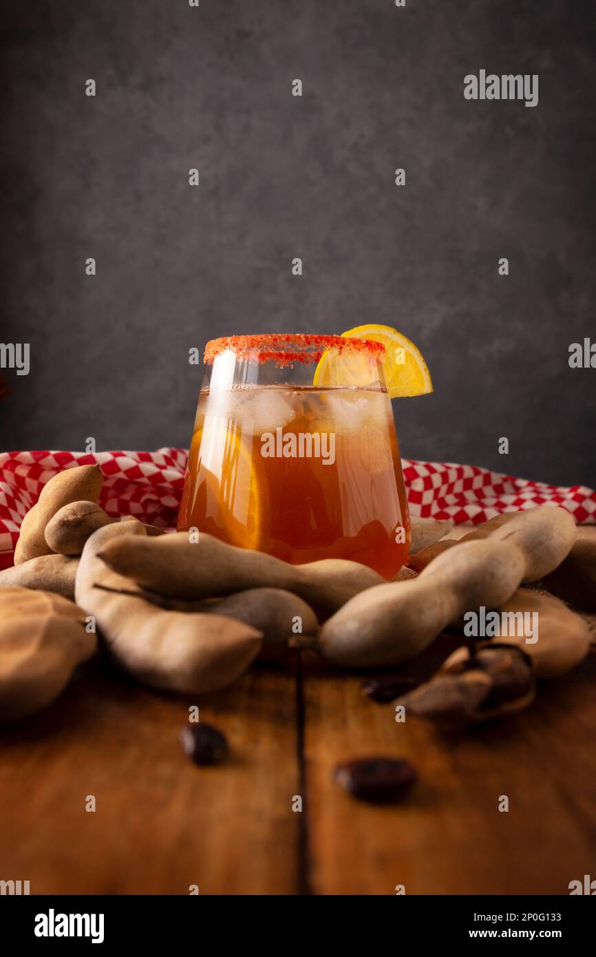 Tamarind drink, is one of the traditional "Aguas Frescas" in Mexico ...
