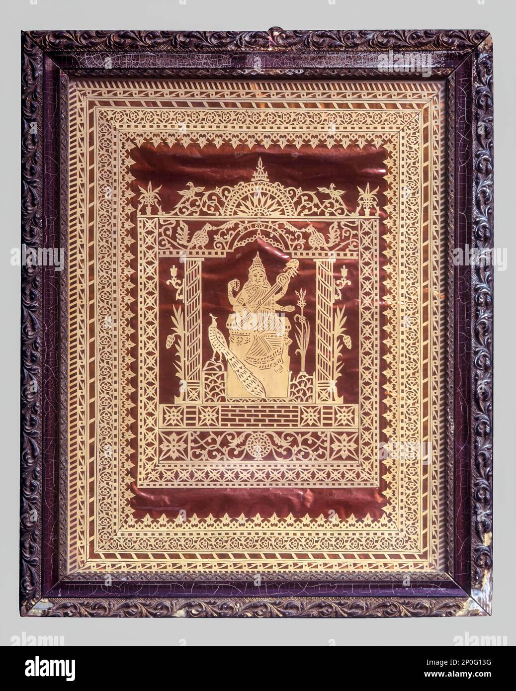 Saraswathi made of Ivory 100 years old kept in a Nattukottai Chettiar ...