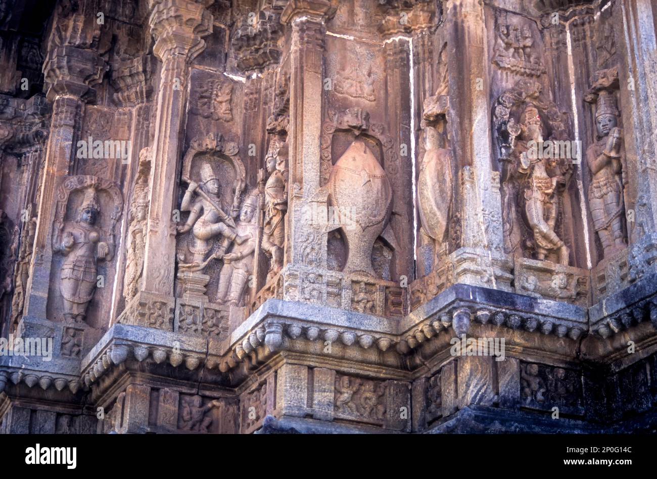 14th century Vidyashankara temple in Sringeri, Karnataka, South India ...