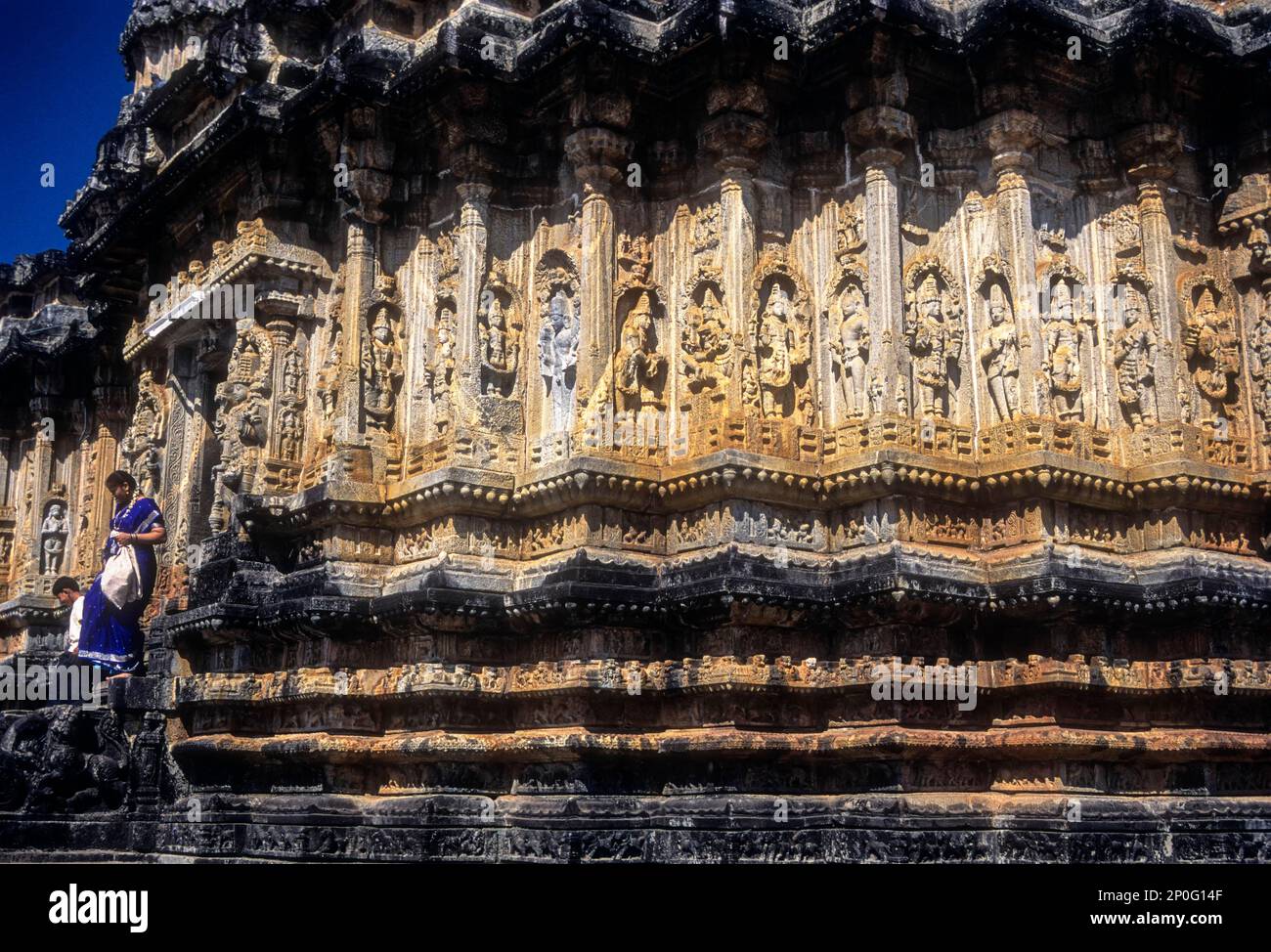 14th century Vidyashankara temple in Sringeri, Karnataka, South India ...
