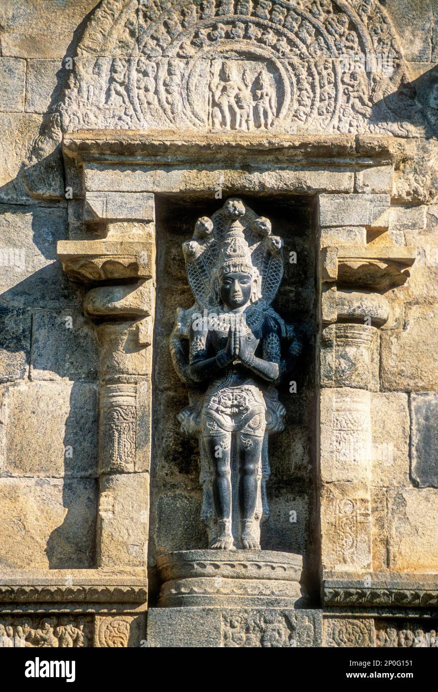 12th century Nagaraja Sculpture in Airavatesvara temple in Darasuram ...