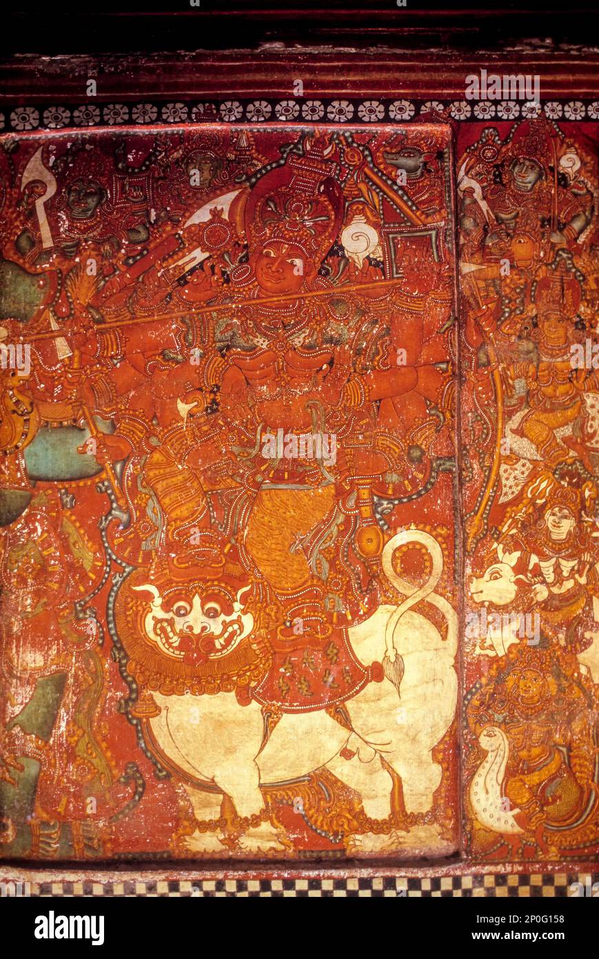 400 years old murals in Panayannarkavu Kavu Bhagavathi temple at ...