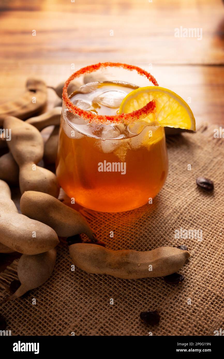 Tamarind drink, is one of the traditional "Aguas Frescas" in Mexico ...