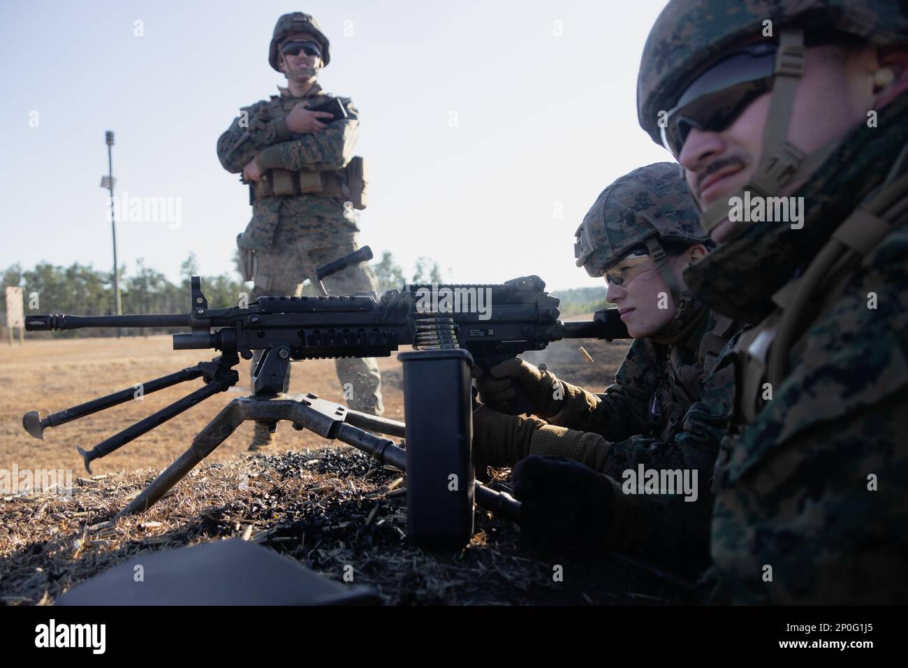 U.S. Marine Corps Lance Cpl. Julia Partaw, a motor vehicle operator ...