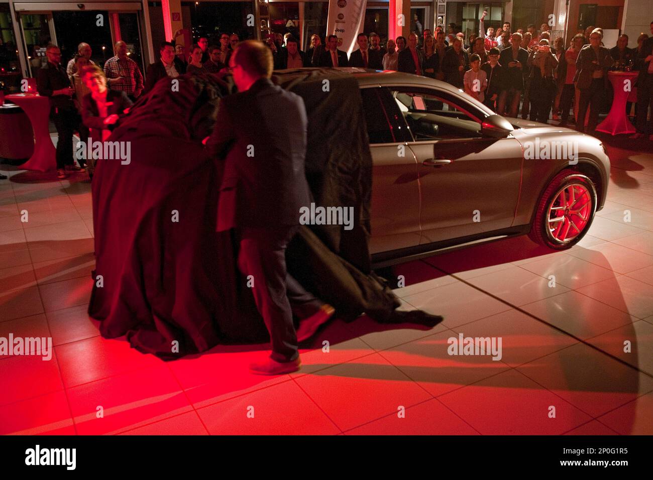 New car unveiling, presentation, new car, showroom, salesroom, vehicle ...