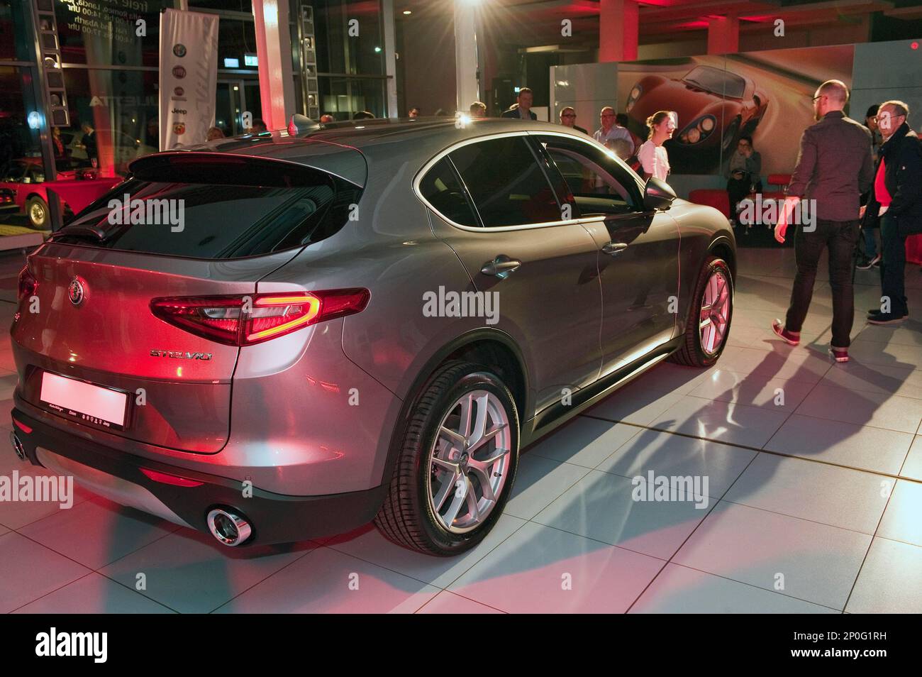 New car, Showroom, Salesroom, Vehicle handover, Alfa Romeo Stelvio, SUV ...