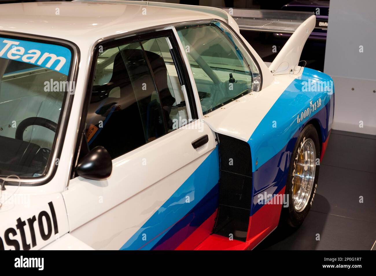 BMW 320 BMW Junior Team, racing car group 5 from 1977, detail air ...