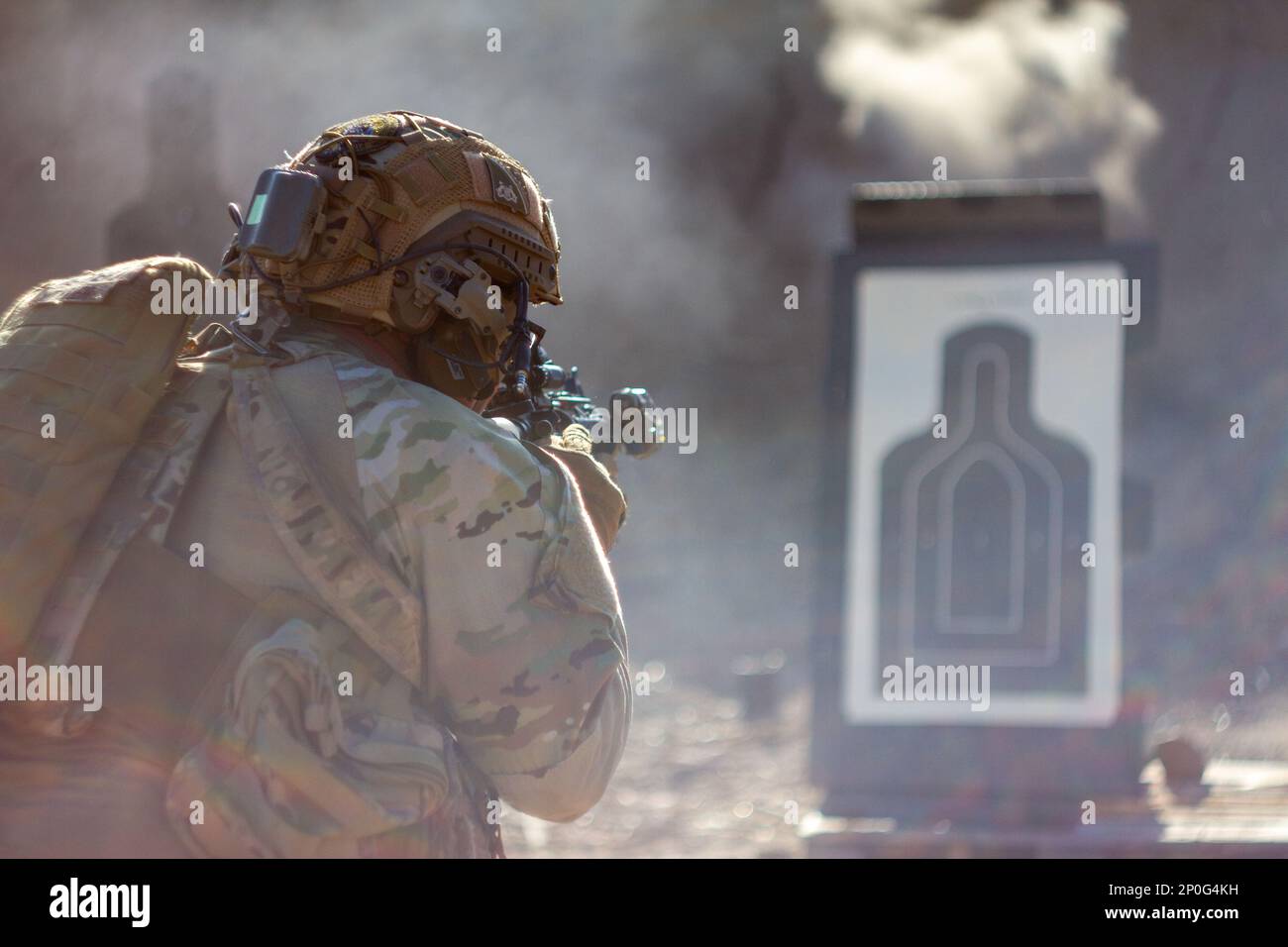 A U.S. Army Soldier assigned to Charlie Company, 1st Battalion, 69th ...
