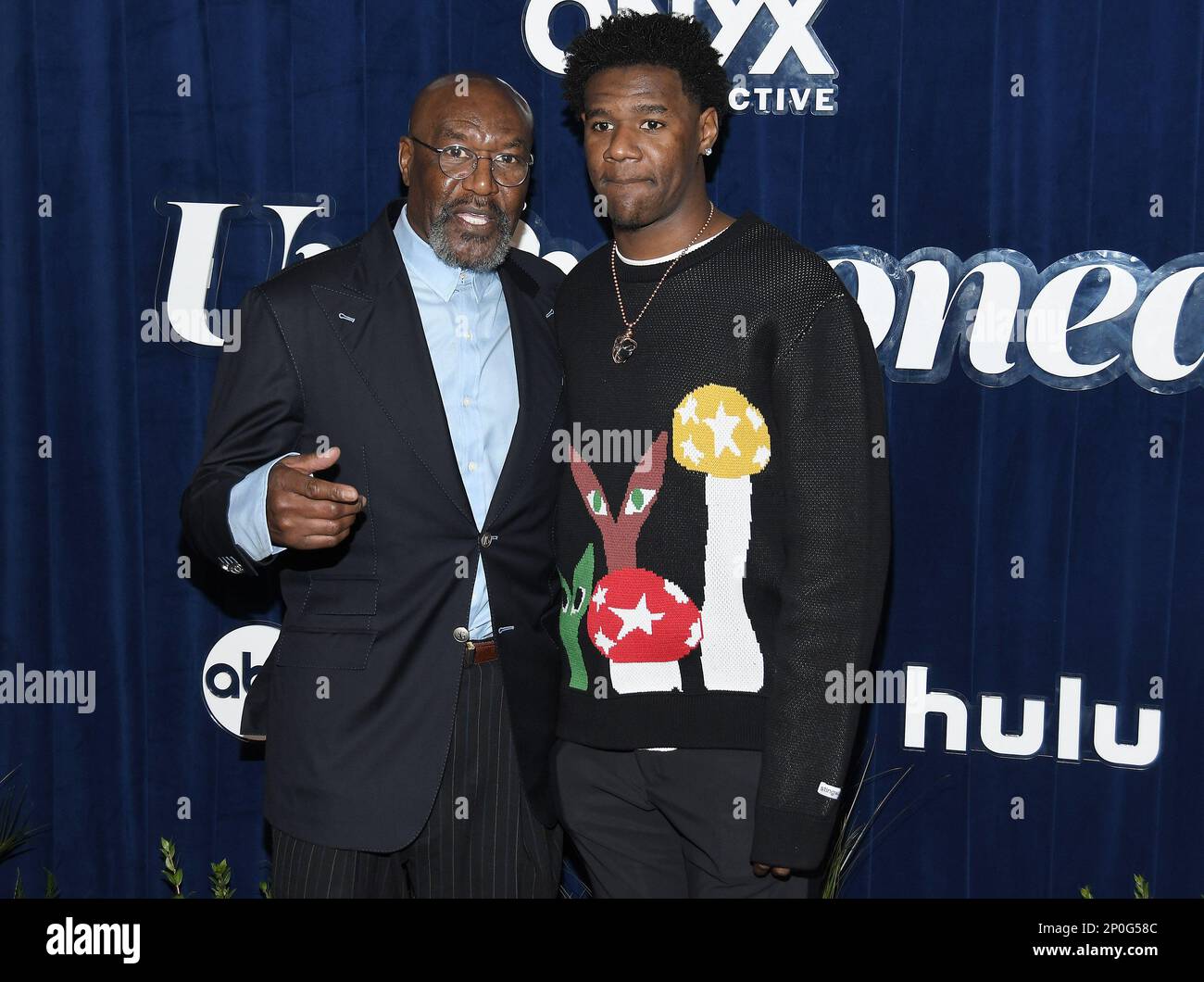 Los Angeles, USA. 02nd Mar, 2023. (L-R) Delroy Lindo and Damiri Lindo ...