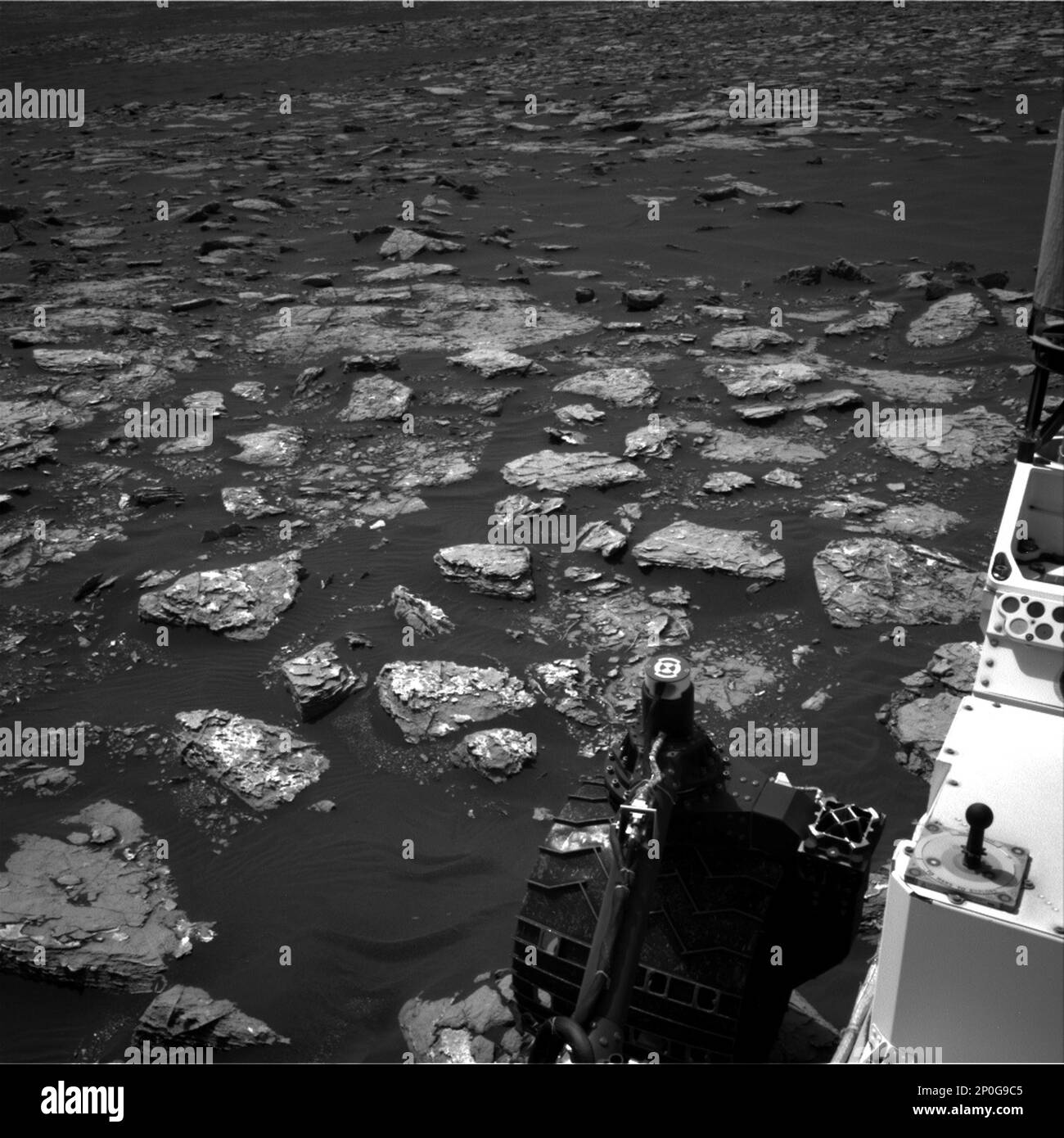 This Dec. 2, 2016 image taken by NASA's Curiosity rover shows rocky ...