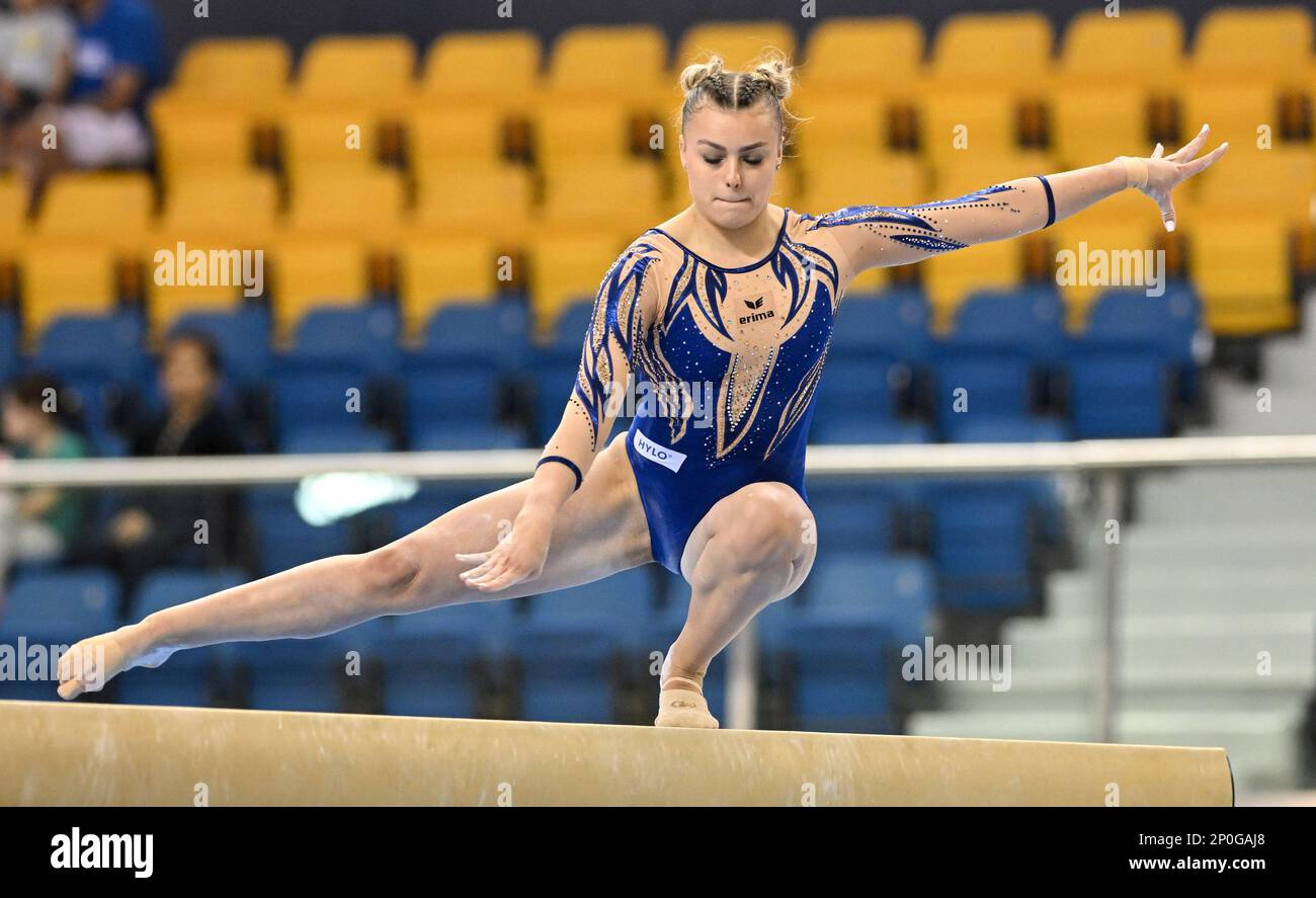 Doha, Qatar. 2nd Mar, 2023. Emma Leonie Malewski of Germany competes ...