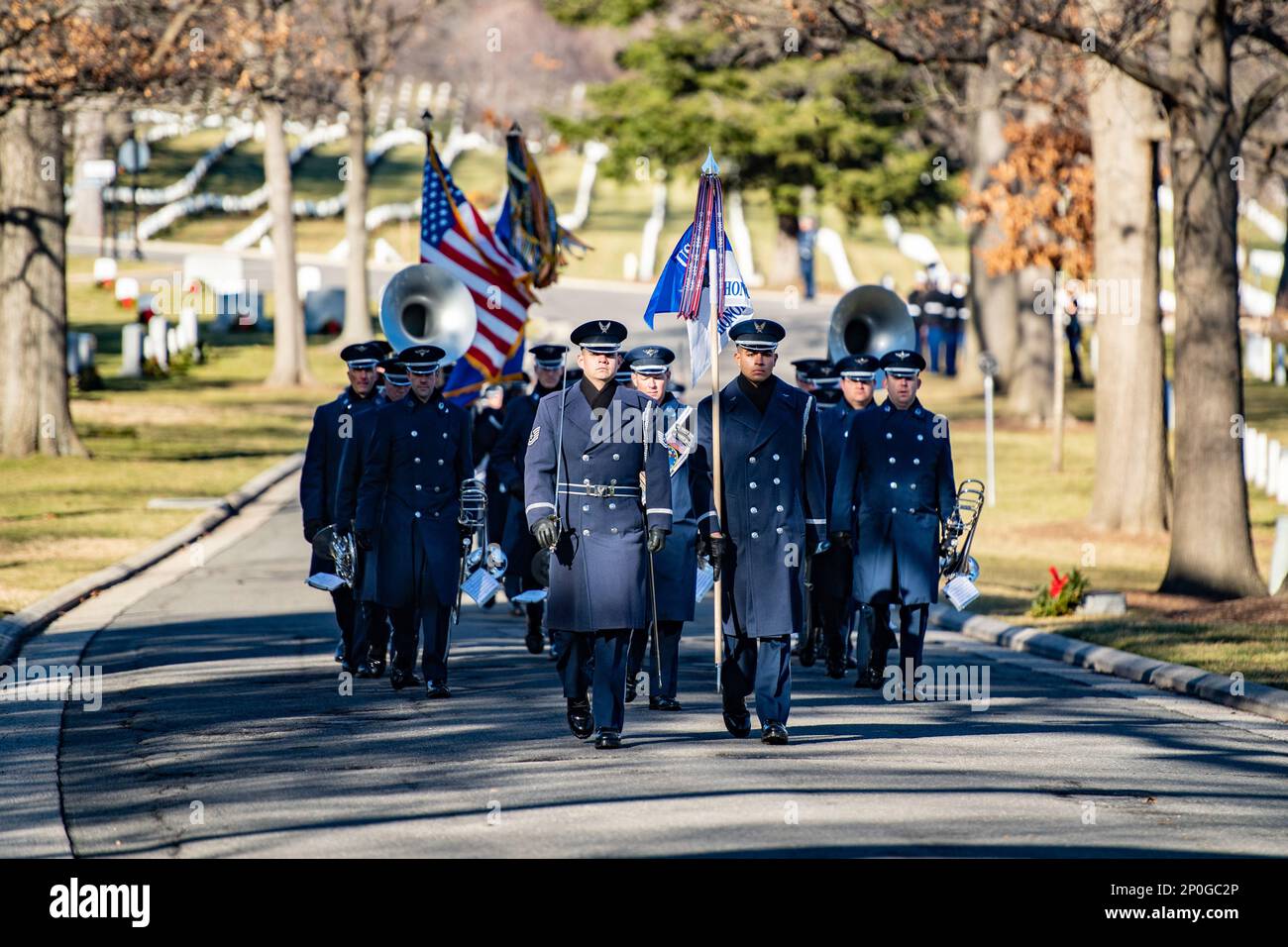 The U.S. Air Force Honor Guard, the U.S. Air Force Ceremonial Brass ...