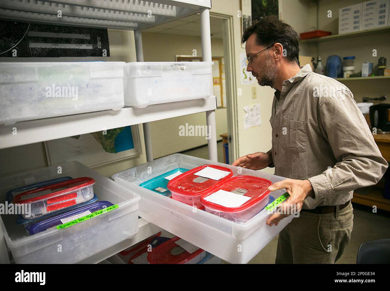 Dr. Ed LeBrun, at the Brackenridge Field Laboratory in Austin, Texas ...