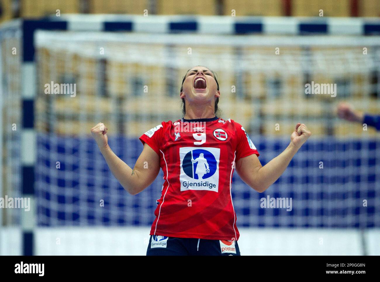 Norway's Nora Mork reacts after winning the Women's European Handball ...