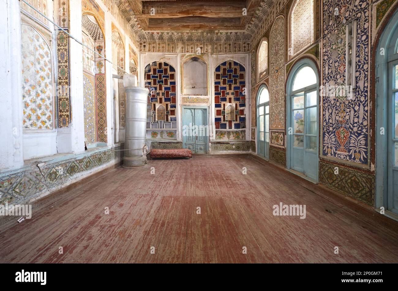 The grand reception, living room with metal, steel heater added. At an ...