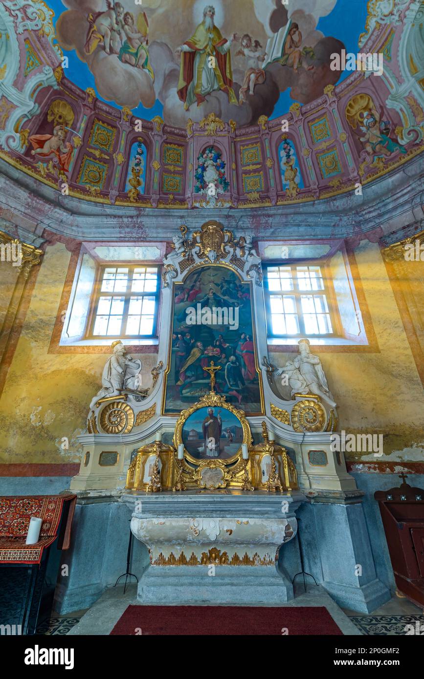 Bishop palace of Sümeg city Hungary. Built in 18th century in baroque ...