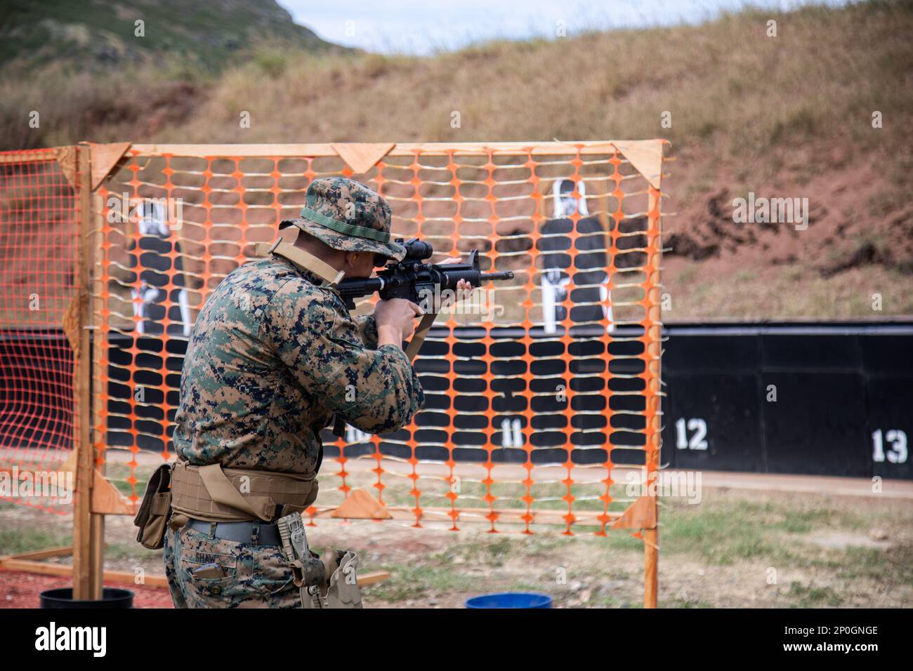 U.S. Marine Corps Lance Cpl. Maximillian Shaw, ammunition technician ...