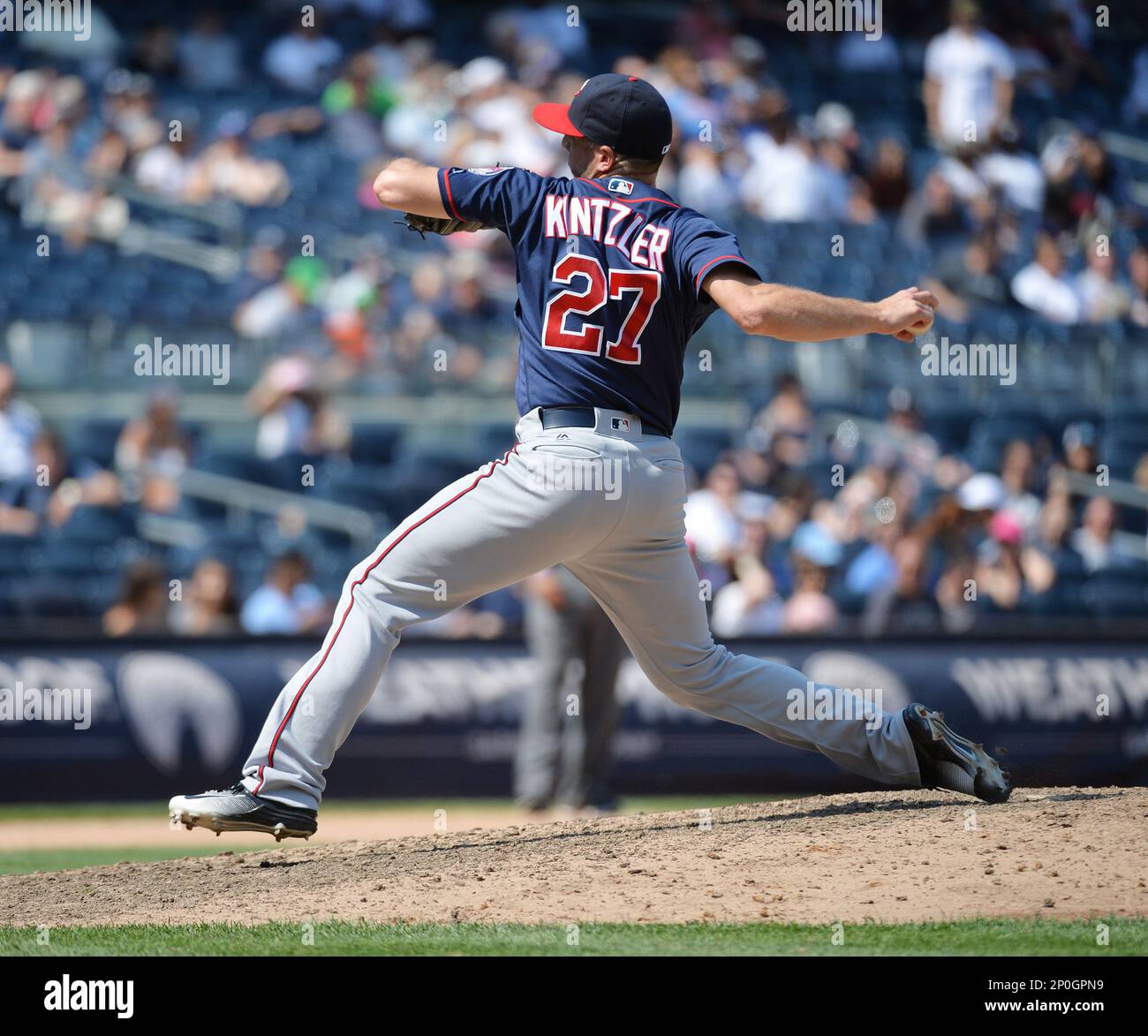 Minnesota Twins pitcher Brandon Kintzler (27) during game against the ...