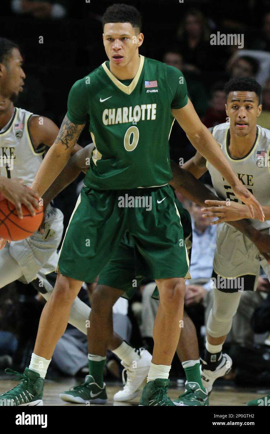 WINSTON-SALEM, NC - DECEMBER 06: Charlotte 49ers forward Najee Garvin ...