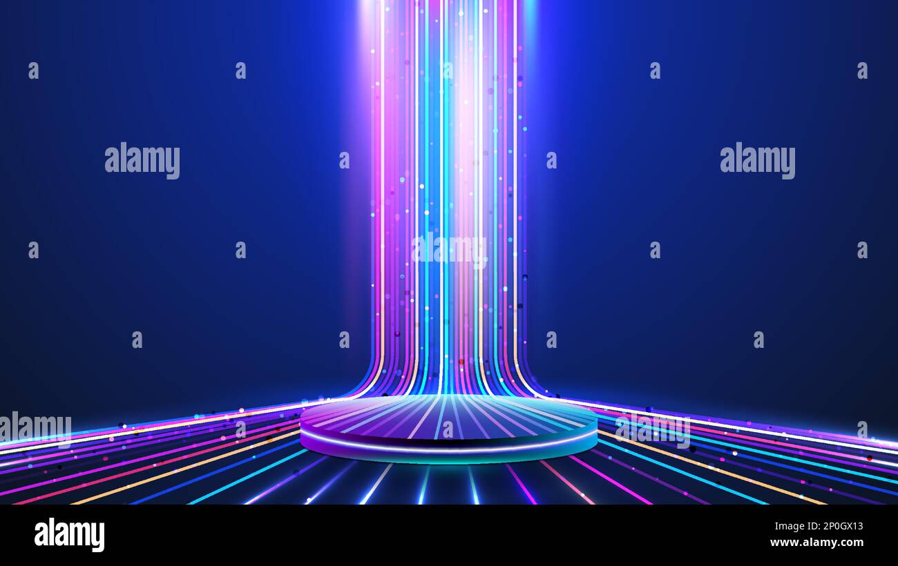 Network digital podium backdrop data hi-res stock photography and ...