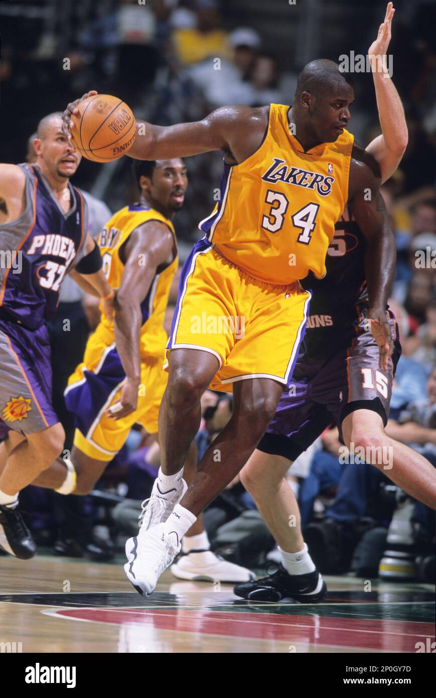 FILE: Shaquille O'Neal of the Los Angeles Lakers during a National ...