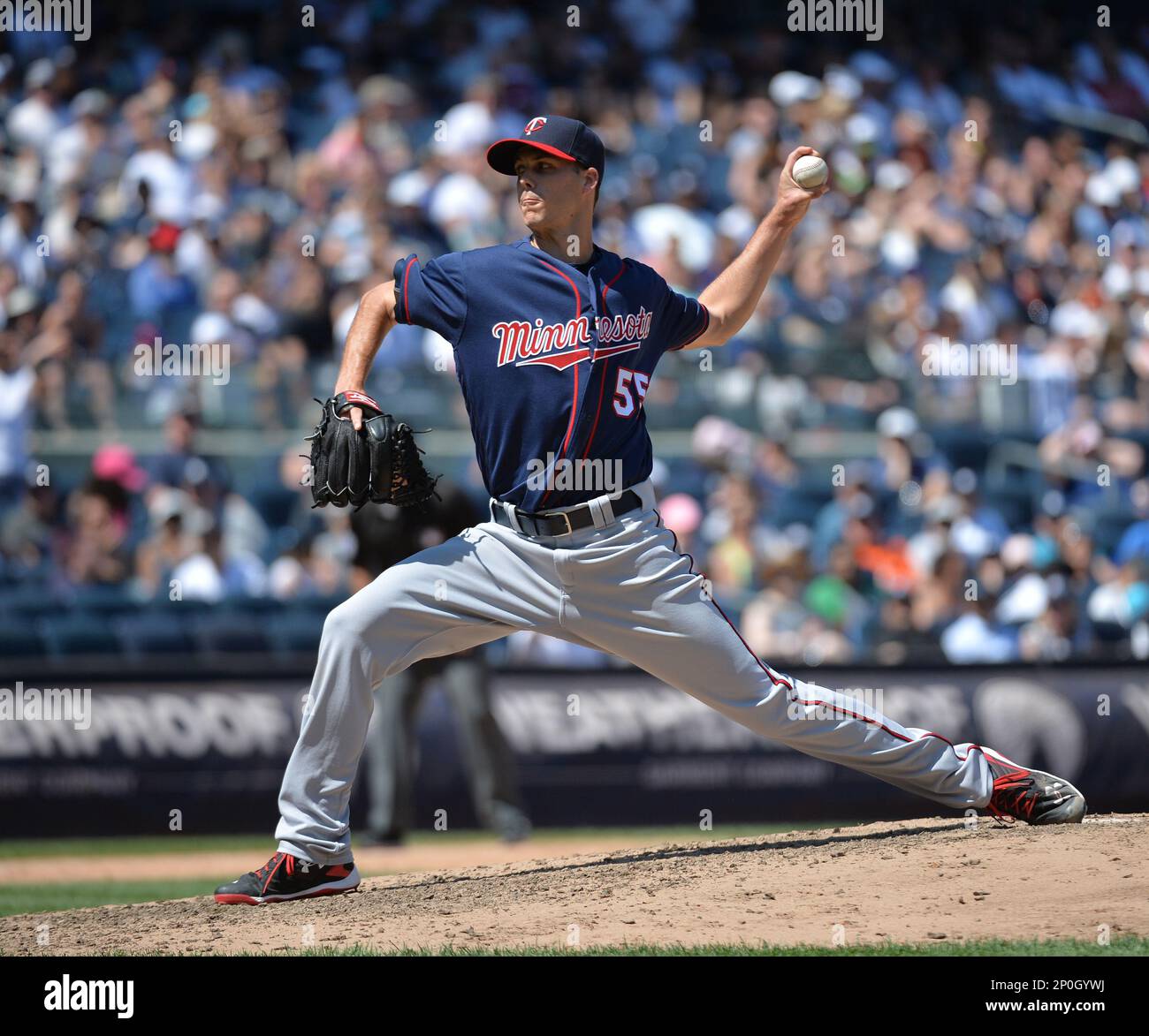 Minnesota Twins pitcher Taylor Rogers (55) during game against the New ...