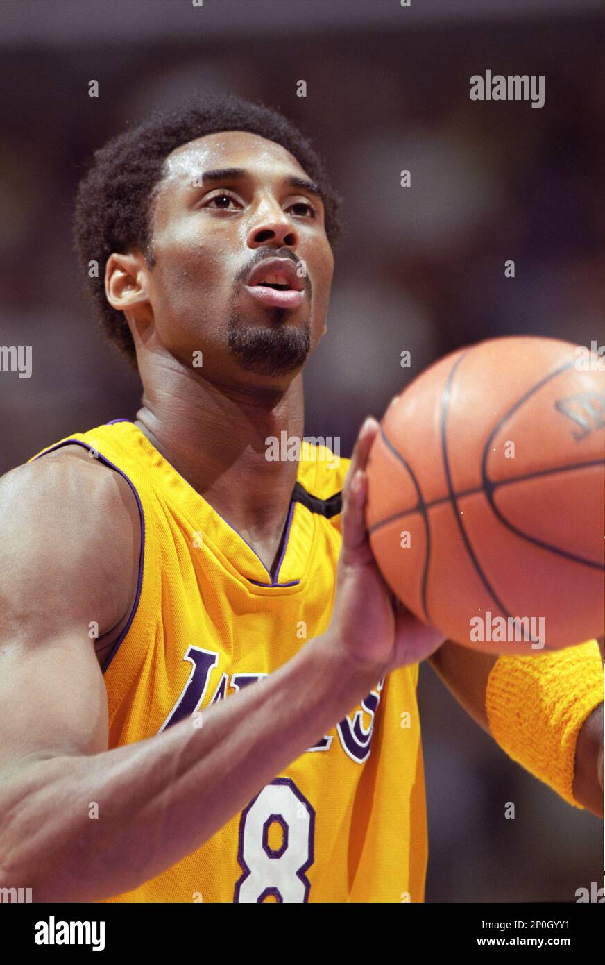 FILE: Kobe Bryant of the Los Angeles Lakers shoots a free throw during ...