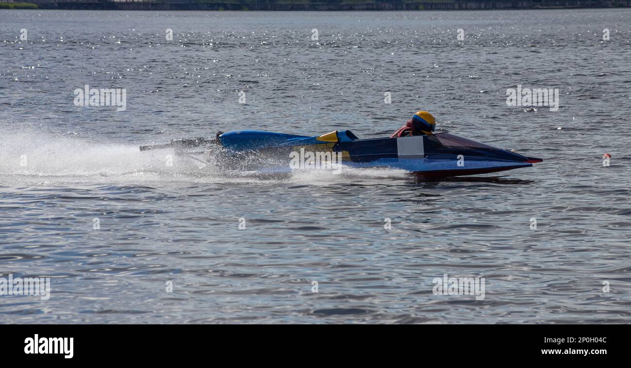 sport. motor boat races. speed, water sports. competition on the water ...