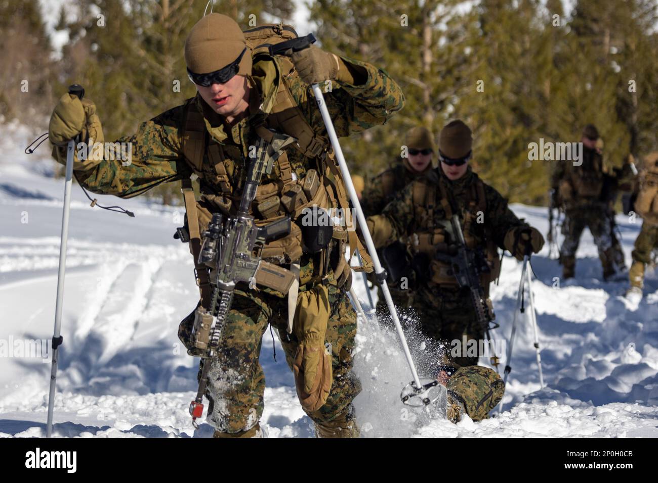 U.S. Marines with 2d Battalion, 8th Marine Regiment, 2d Marine Division ...