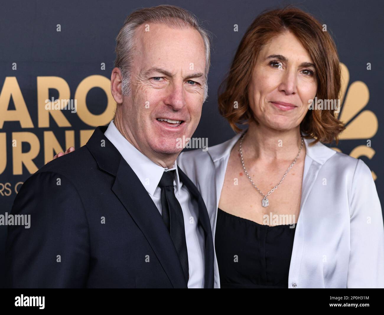 HOLLYWOOD, LOS ANGELES, CALIFORNIA, USA - MARCH 02: Bob Odenkirk and wife Naomi Odenkirk arrive ...
