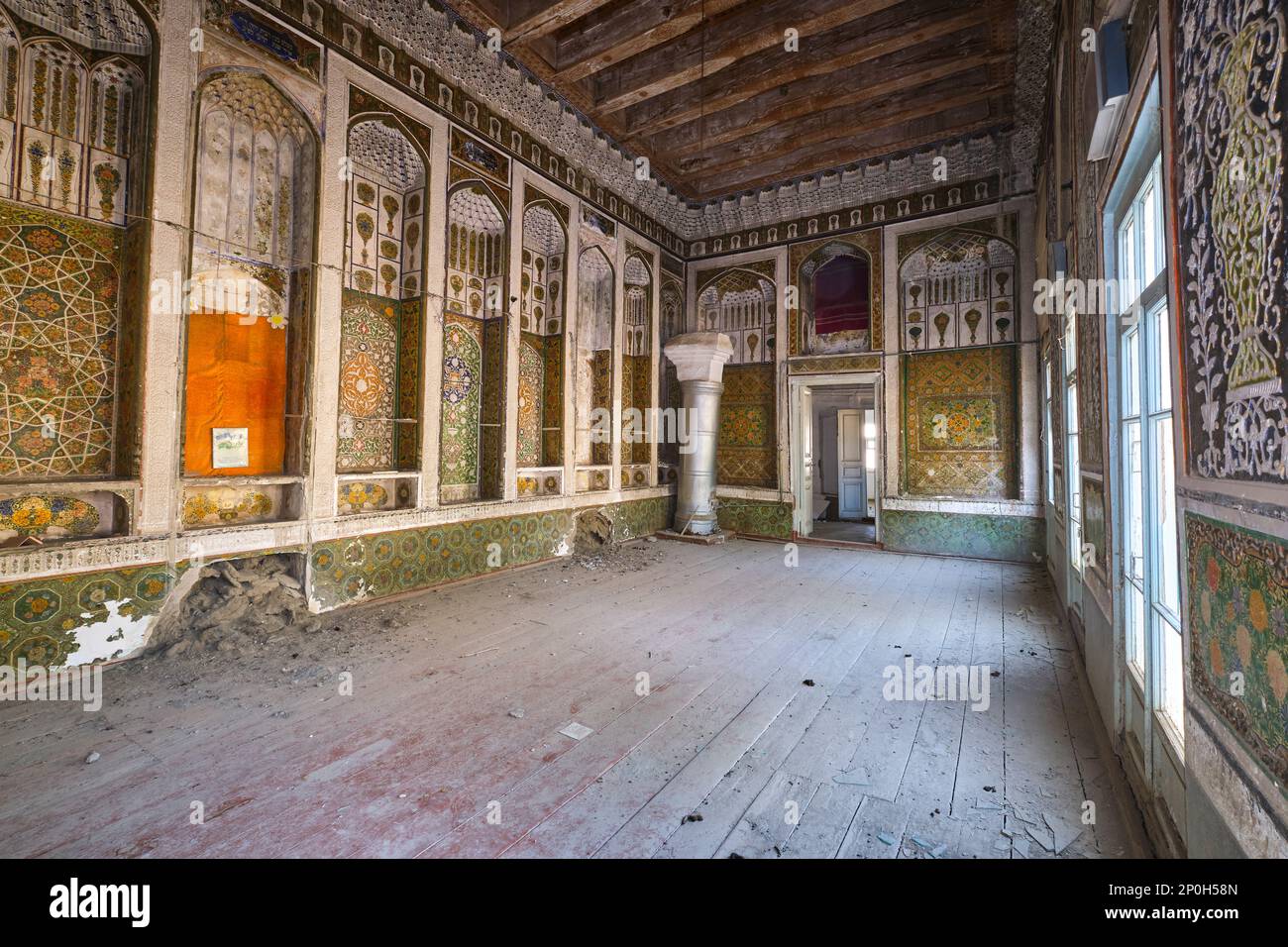 View of an abandoned structure, now mostly in ruin, waiting for ...