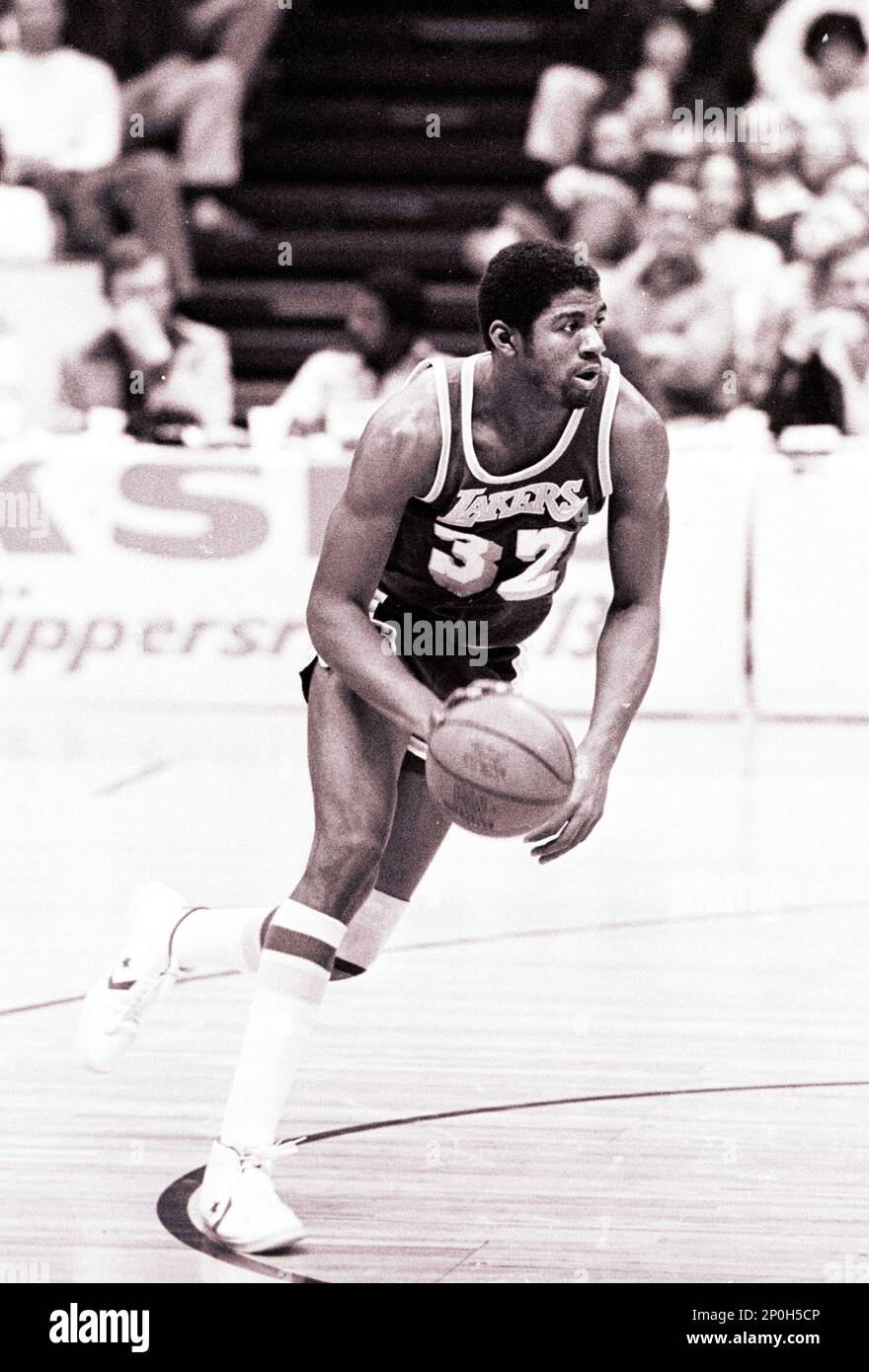 Magic Johnson In Action