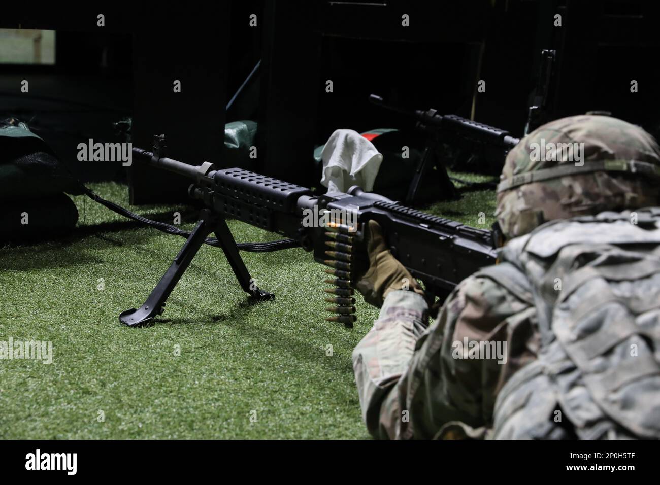 U.S. Army Spc. Angel Hernandez, an allied trade specialist, prepares to ...