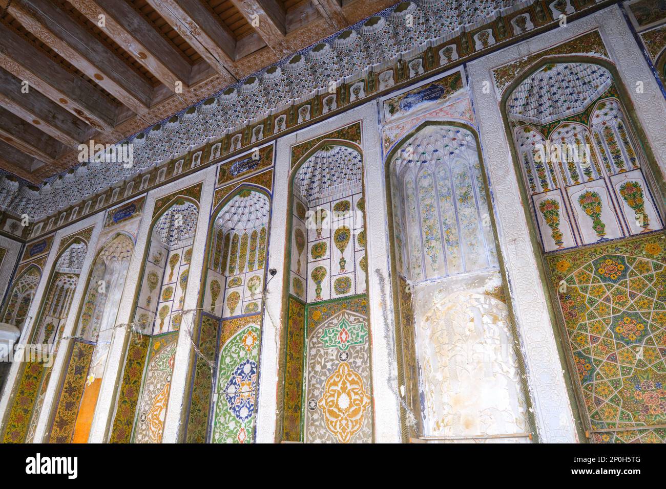View of an abandoned structure, now mostly in ruin, waiting for ...