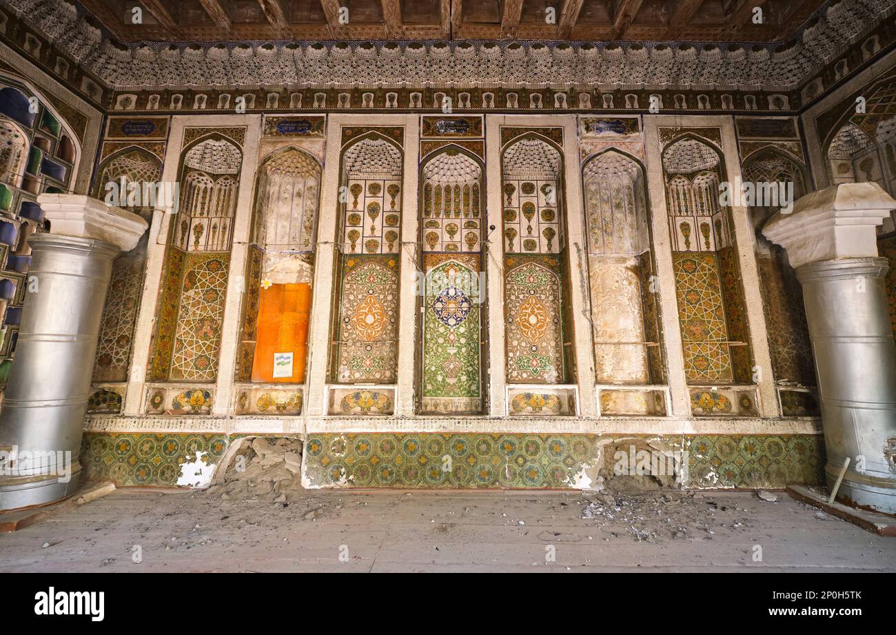 View of an abandoned structure, now mostly in ruin, waiting for ...