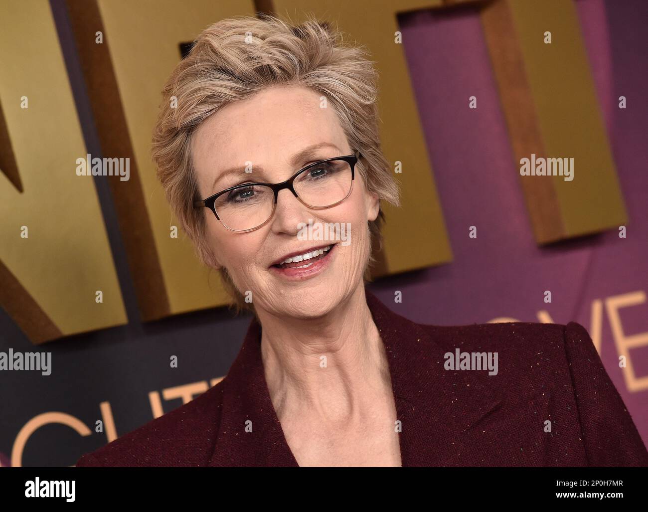 Hollywood, US, March 2, 2023, Jane Lynch arriving on the red carpet for ...