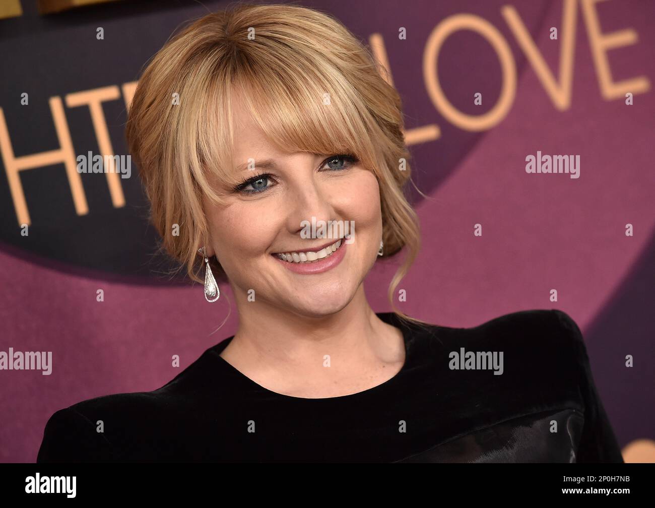 Hollywood, US, March 2, 2023, Melissa Rauch arriving on the red carpet ...