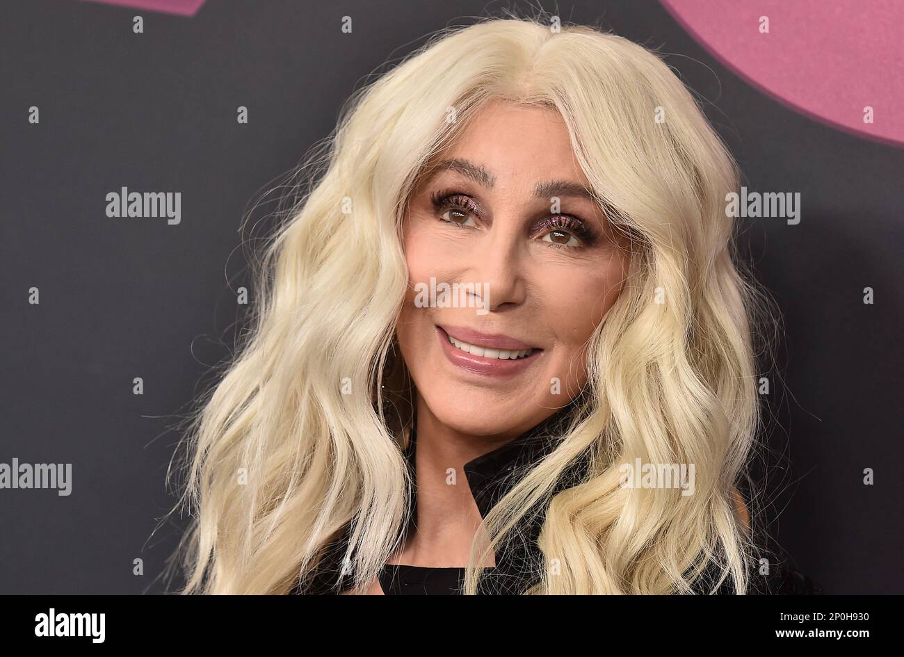 Hollywood, US, March 2, 2023, Cher arriving on the red carpet for Carol ...