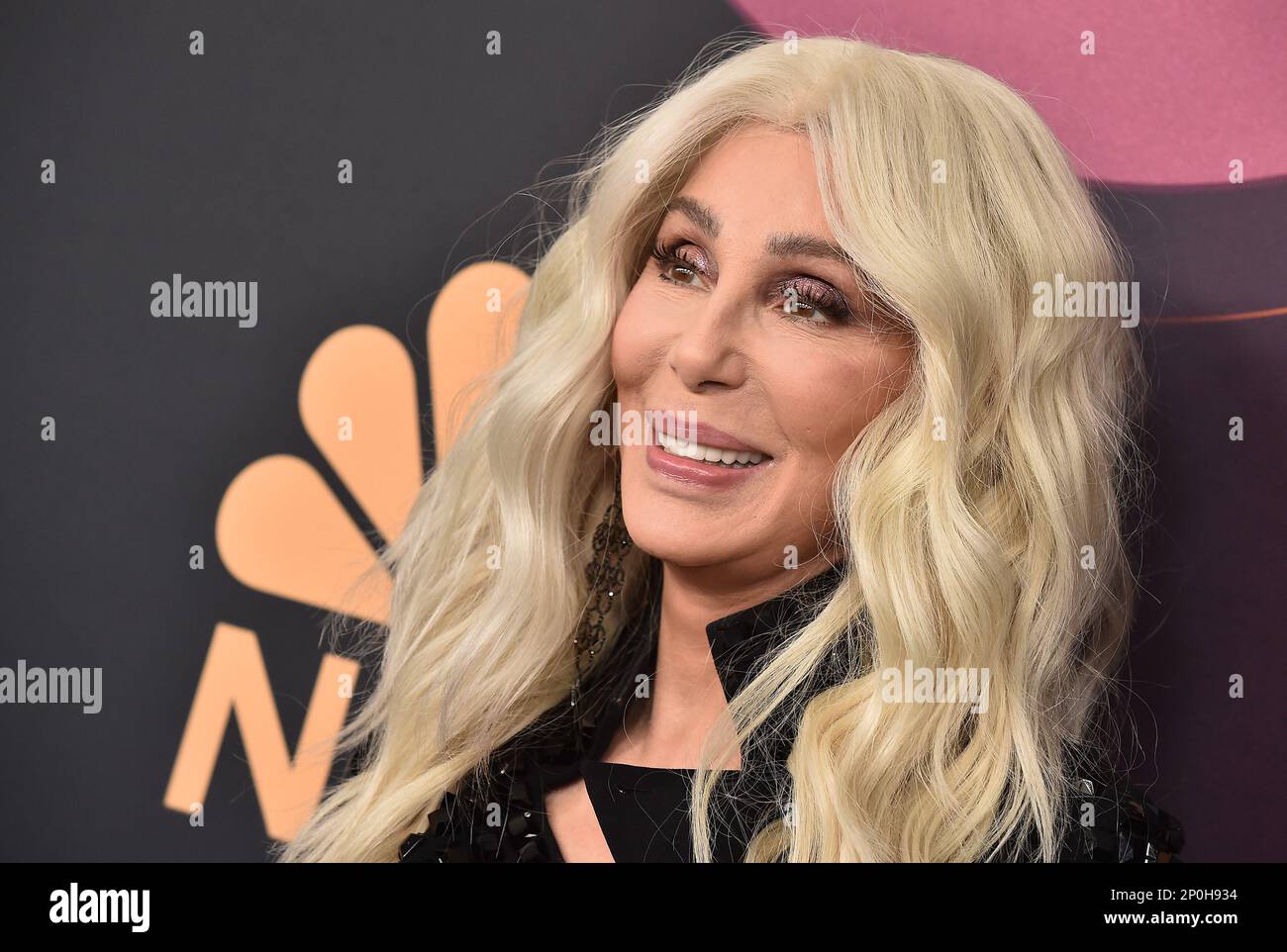 Hollywood, US, March 2, 2023, Cher arriving on the red carpet for Carol ...