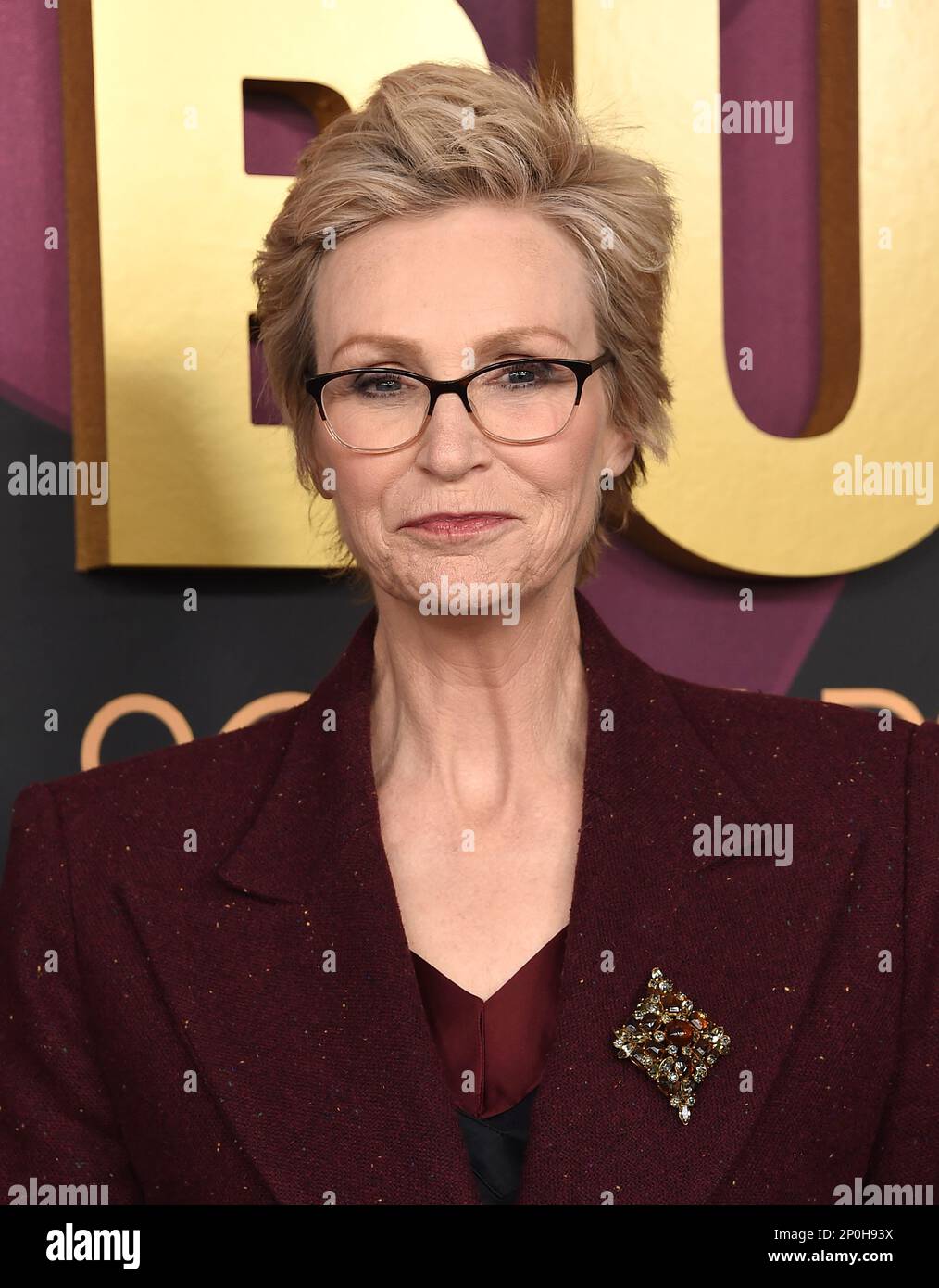 Hollywood, US, March 2, 2023, Jane Lynch arriving on the red carpet for ...