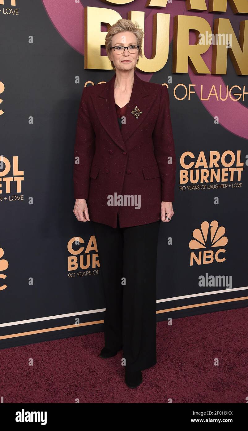 Hollywood, US, March 2, 2023, Jane Lynch arriving on the red carpet for ...