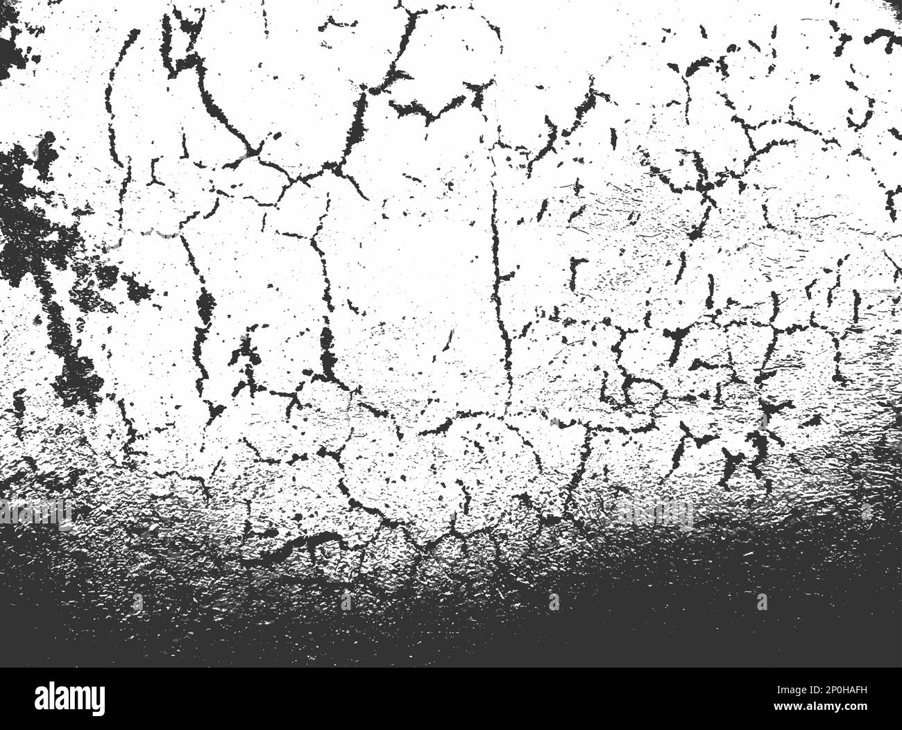 Abstract grunge black and white distressed texture vector image cracked ...