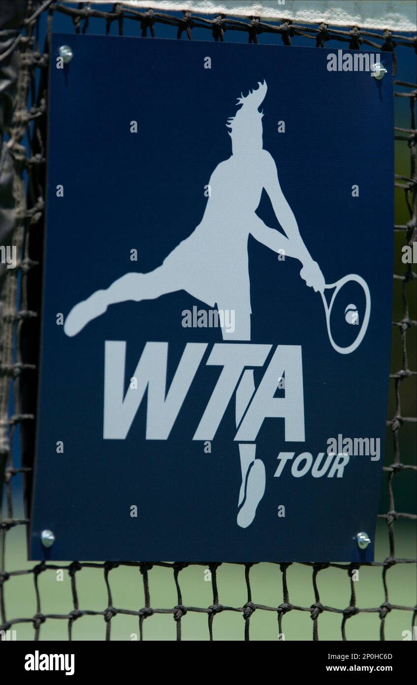 24 Jul 2004: The WTA logo during the JP Morgan Chase Open at the Office ...